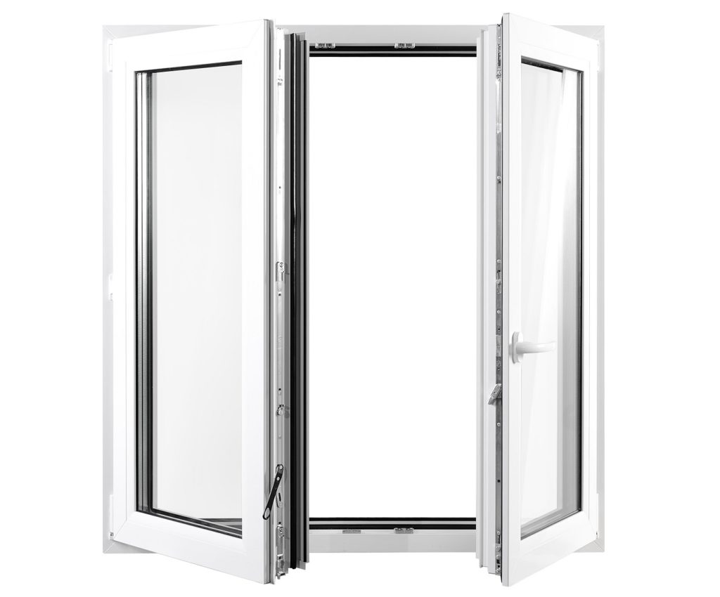 Zweiflügeliges Stulpfenster, Dreh- und Dreh-Kippflügel