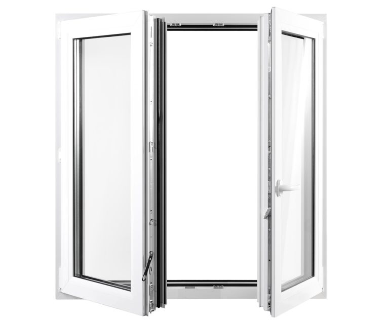 Zweiflügeliges Stulpfenster, Dreh- und Dreh-Kippflügel